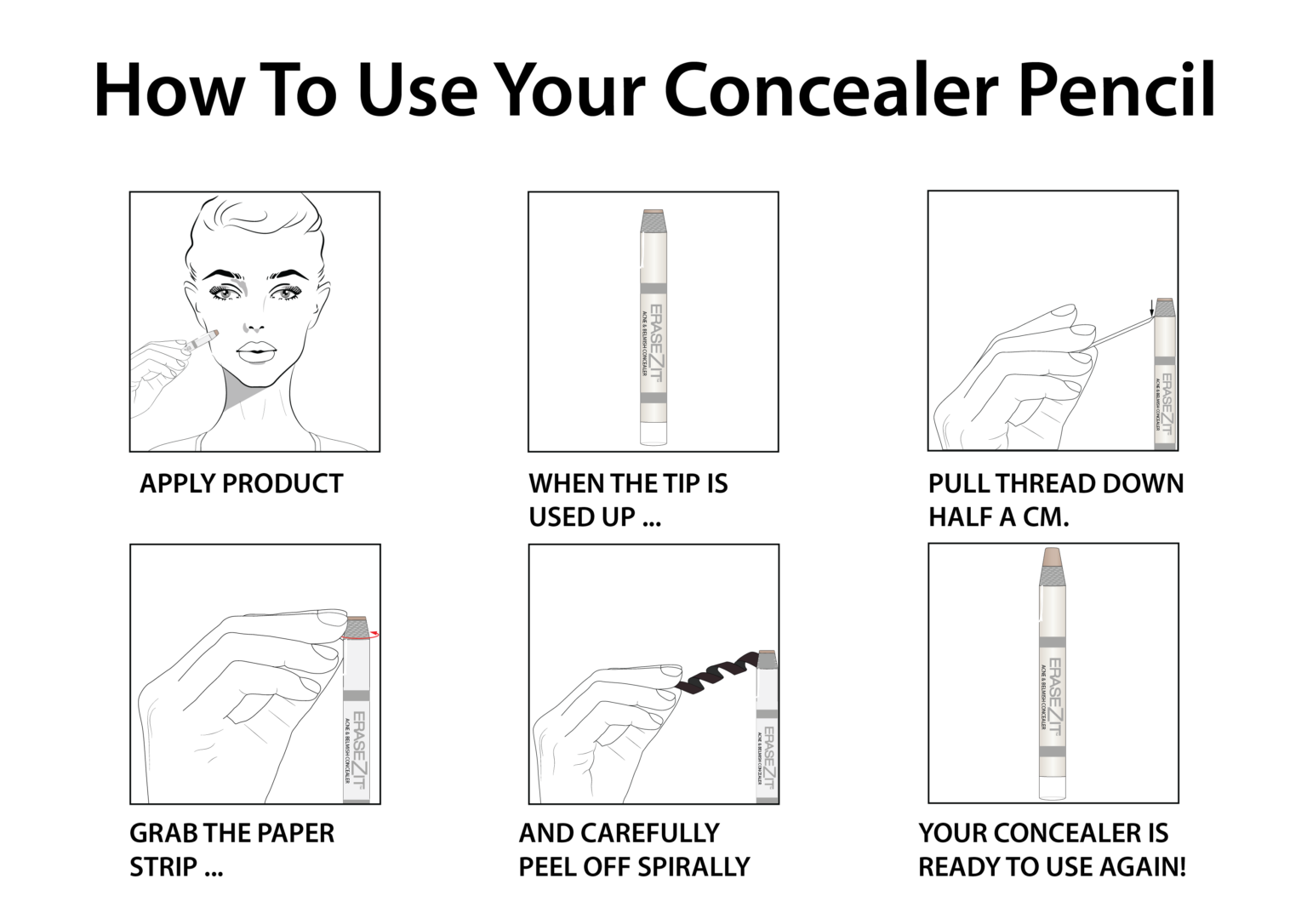 Best Acne Concealer - EraseZit Pencil